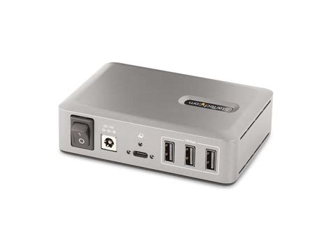 StarTech 10 Port USB C Hub 8x USB A 2x USB C Self Powered W 65W Power Supply USB 3 1