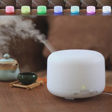 Umidificador de ar ultrassônico difusor de aromas e luminária de mesa