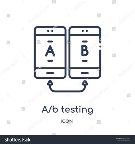 Ab Testing Icon Technology Outline Collection Stock Vector Royalty Free Shutterstock