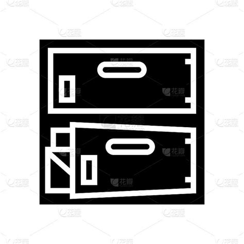 字母符号图标矢量插图