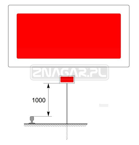 Sygnał D1 860x440 mm odblaskowy Dobra Cena Sklep Drogowy ZNAGAR