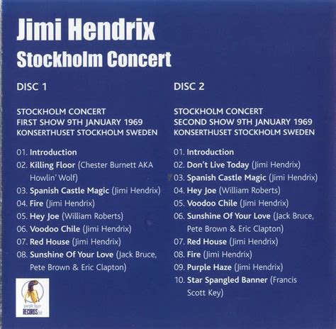 Prochedelic Music Jimi Hendrix Stockholm Concert