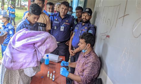 দুর্গাপুরে পুলিশের উদ্যোগে রক্তের গ্রুপ নির্ণয় কর্মসূচি