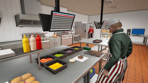 『fast Food Simulator』の体験版が配信中。ファーストフード店経営シミュレーションゲーム。4人協力プレイ対応