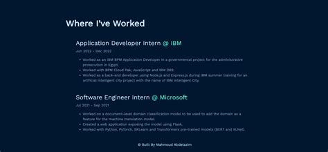 Github Mahmoudabdelazim My Portfolio Dynamic A Dynamic Version Of My Portfolio Website With