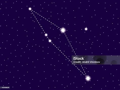 스큐텀 별자리 별이 빛나는 밤 하늘입니다 조디악 기호입니다 별과 은하의 클러스터 깊은 공간 벡터 일러스트레이션 0명에 대한 스톡 벡터 아트 및 기타 이미지 Istock