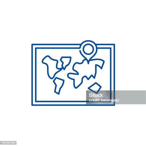 世界地圖線圖示概念世界地圖平向量符號 標誌 概述例證向量圖形及更多世界地圖圖片 世界地圖 全球性 剪裁圖 Istock