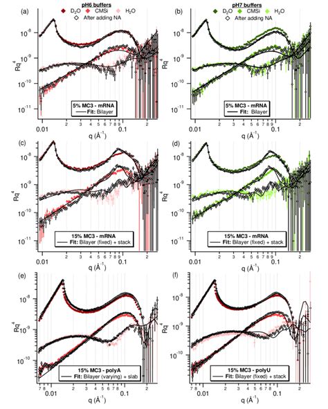 Neutron Reflectometry Data For The Different Mc3 Containing Lipid