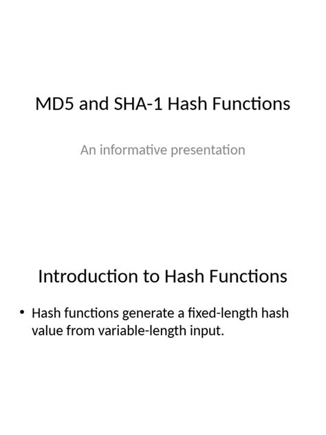 Md5andsha 1hashfunctions Pdf