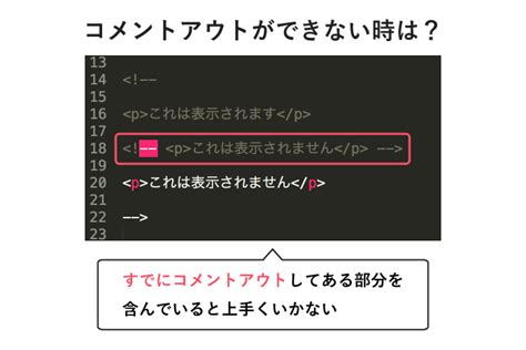 HTML5のコメントアウトの使い方と実務での使用例を3つ紹介weblikerウェブライカー