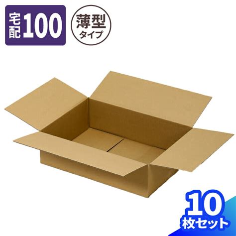 【楽天市場】ダンボール 100サイズ 薄型 10枚～50枚 487×342×139 段ボール 100 ダンボール箱 段ボール箱 宅配100