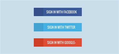 Beautiful Html Css Social Media Buttons Freshdesignweb