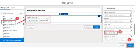How To Upload Files Using Screen Flow In Salesforce