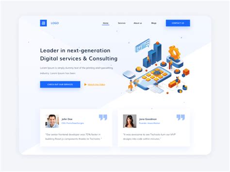 Digital Services And Consulting Website Ui Design By Mayank Agarwal On Dribbble