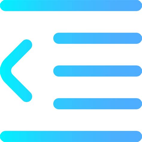 Indent Super Basic Omission Gradient Icon