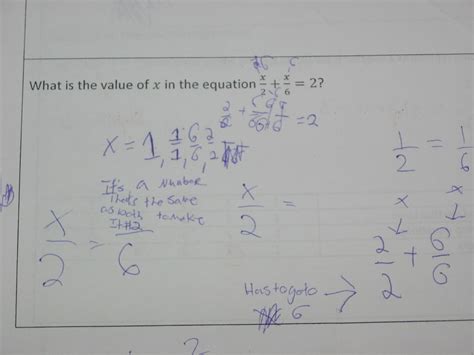 Fractions And Equations Math Mistakes