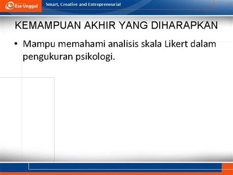 Skala Likert Summated Rating Scale Kuliah 14 Pengukuran