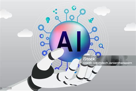 Ai 기술 혁신적인 응용 프로그램 벡터 인포 그래픽 인공 지능 기계 학습 데이터 과학 및인지 컴퓨팅 개념 인공지능에 대한 스톡 벡터 아트 및 기타 이미지 Istock