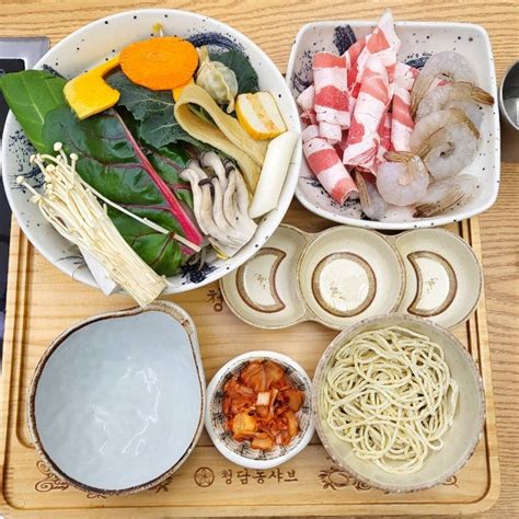 프리미엄 1인샤브 편백찜 맛집 청담동샤브 스타필드 안성점 재방문 후기 네이버 블로그