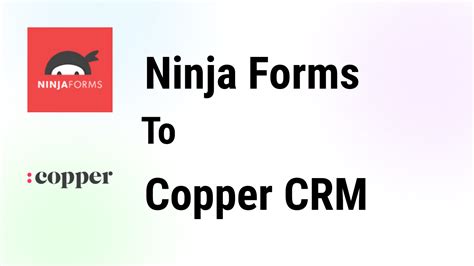 Connect Ninja Forms With Copper Crm Integration In Less Than 2 Minutes Bit Apps