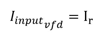 VFD Input Current Vs Output Current Voltage Disturbance