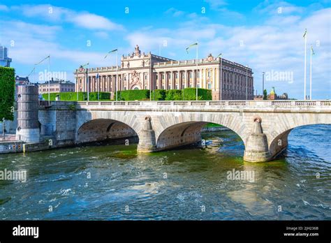Swedish Parliament House In Stockholm Stock Photo Alamy