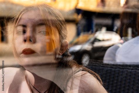 Transparent Girl Surrealist Scene Stock Photo Adobe Stock
