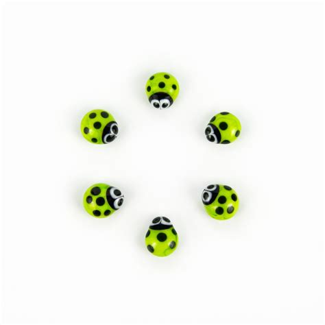 Handmade Tiny Glass Ladybug Figurine Tiny Ladybug Figure Mini Glass