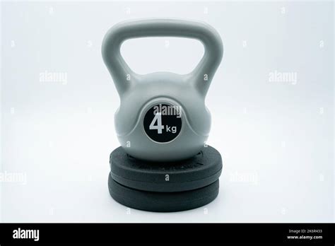 Home Gym Concept With Kettlebells And Dumbbells Stock Photo Alamy