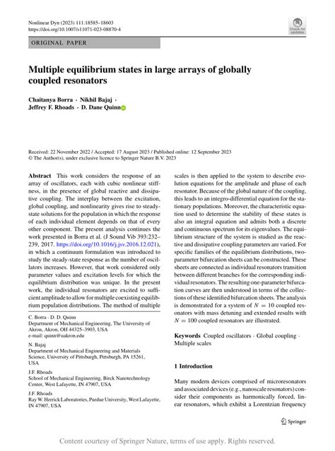 Multiple Equilibrium States In Large Arrays Of Globally Coupled