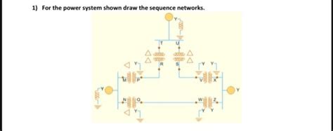 Solved Draw Positive Negative And Zero Sequence Network For