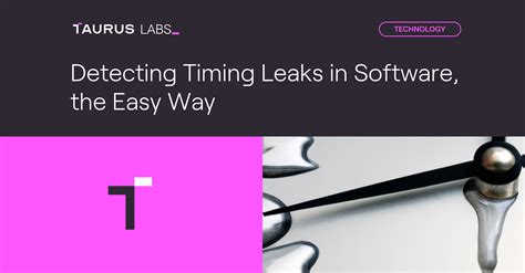 Taurus Blog Detecting Timing Leaks In Software The Easy Way