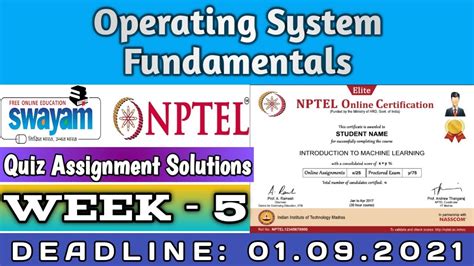 assignment 5 operating system fundamentals nptel week 5 july