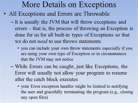 Exceptions And Exception Handling Ppt Download