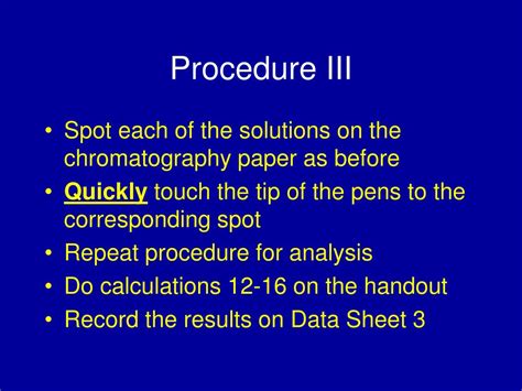 PPT Separating And Identifying Food Dyes By Paper Chromatography PowerPoint Presentation ID