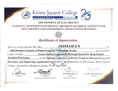 Sreeram K R On Linkedin Connections Research Conference Electronics Engineering Roadsafety…