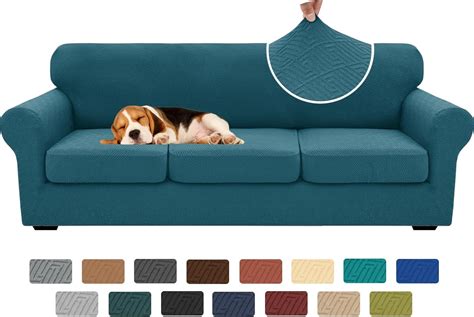 Xineage New 4 Pieces Extra Large Couch Covers For 3 Cushion