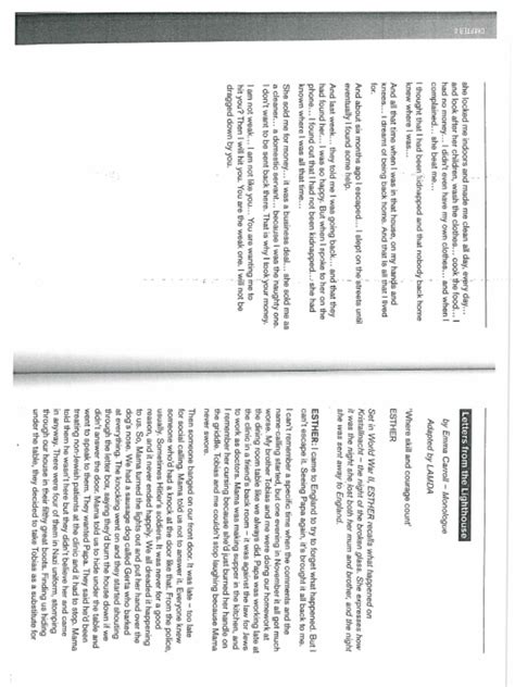 Esther Monologue Kristallnacht Pdf