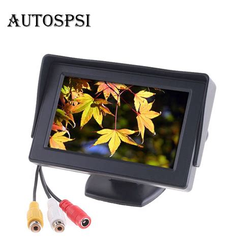 Car Monitor 4 3 Screen For Rear View Reverse Camera TFT LCD Display HD