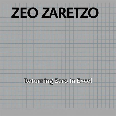 Returning Zero When A Referenced Cell Is Blank In Excel Anders Fogh