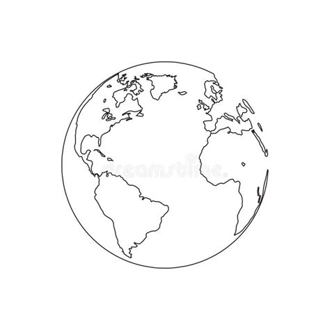 Mapa Mundial Vectorial Aislado En Fondo Blanco Mapa Negro Tierra