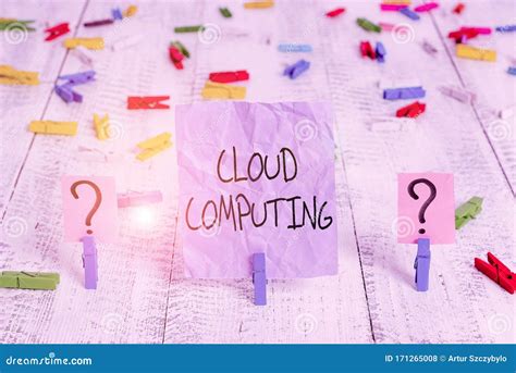 Word Writing Text Cloud Computing Business Concept For Storing And