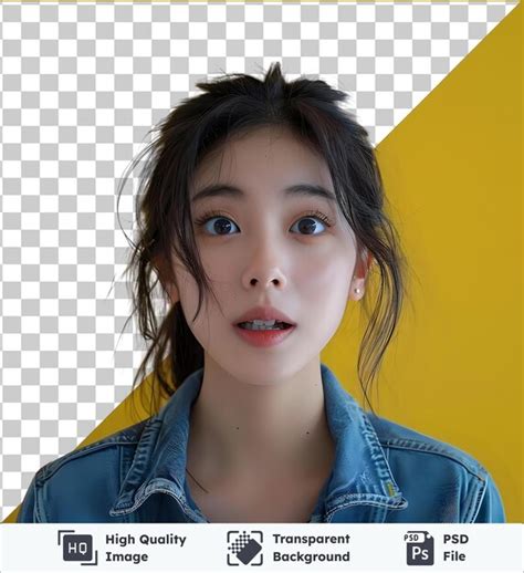 Premium Psd Premium Of High Quality Psd Asian Young Woman Over