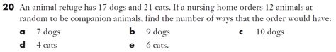 Grade 11 Extension 1 Maths Combinatorics Combinations Been Stuck On