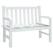 vidaXL Almofadão p banco jardim 120x50x3cm tecido oxford xadrez preto vidaXL pt