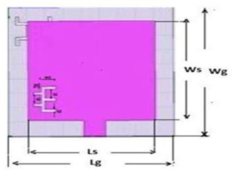 Figure 1 From Defective Ground Structure Microstrip Fed Monopole Antenna For Wireless