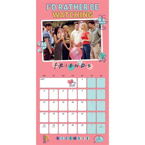 Official Friends 2023 Square Entertainment Calendar Wilko