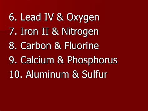 4 Binary Compounds Ppt Chemistry Science