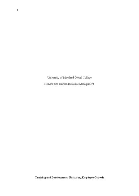 Hrmn 300 2024 Assignment 2 University Of Maryland Global College