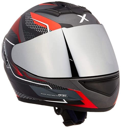 AXOR RAGE RUSTY Matt Athena Grey Red Full Face Helmet Custom Elements